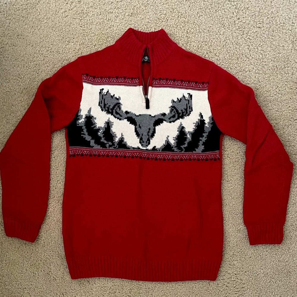Thick Moose Quarter Zip Sweater - Gem